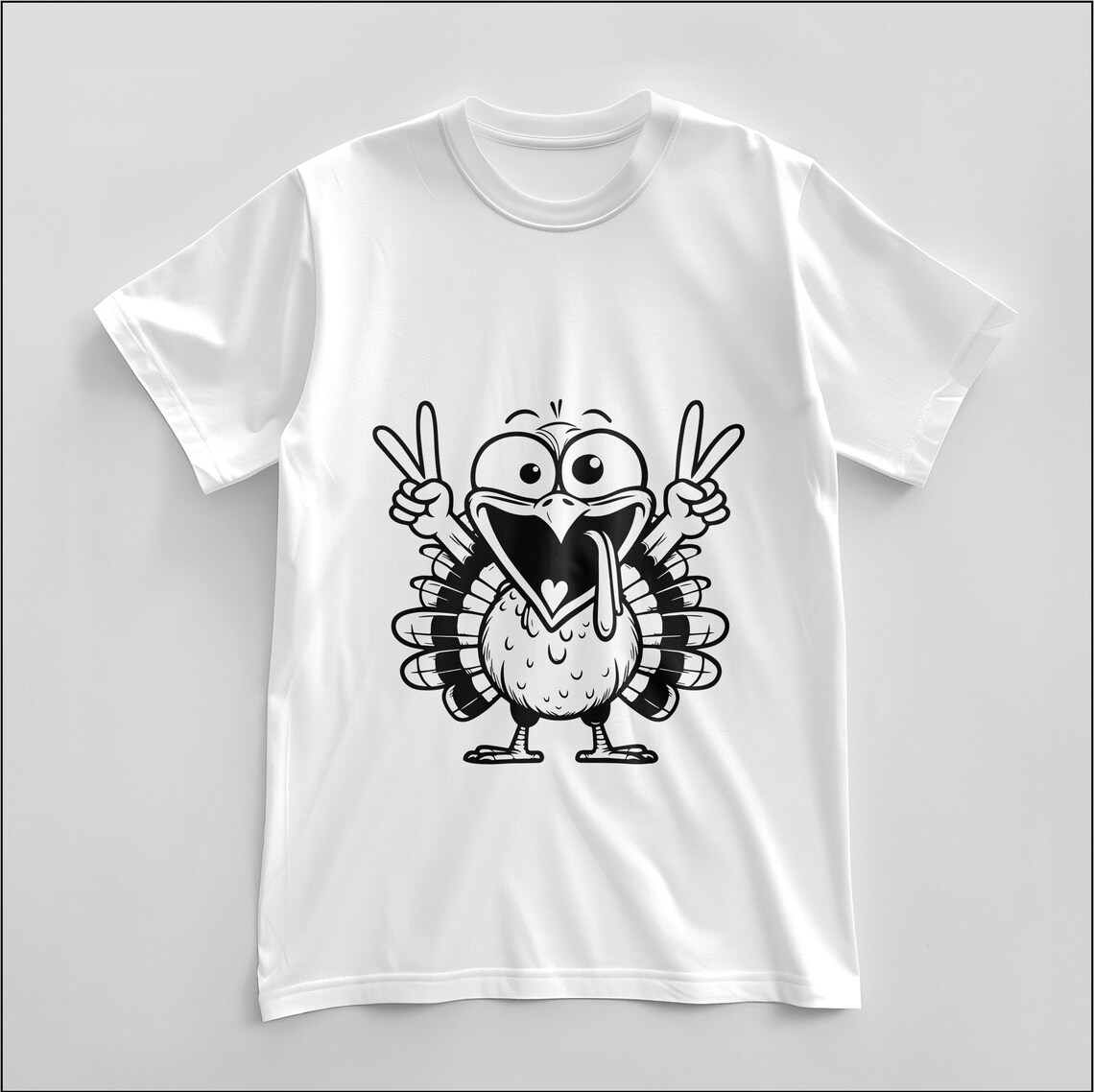 Crazy Turkey SVG, Funny Turkey SVG, Turkey PNG, Turkey Cut File, Turkey ...