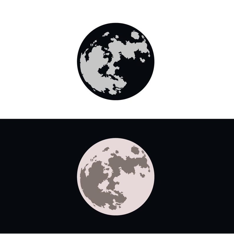 Moon Svg Vector Cricut - Etsy