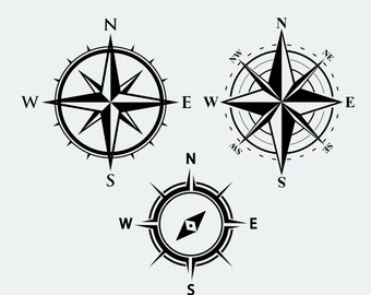 Compass SVG, Nautical Compass SVG, Compass PNG, Compass Cricut, Sea ...
