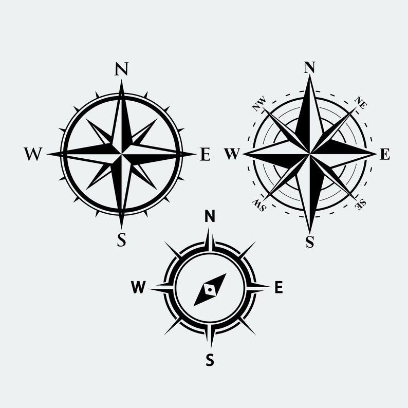 Compass Svg Clipart Cricut - Etsy