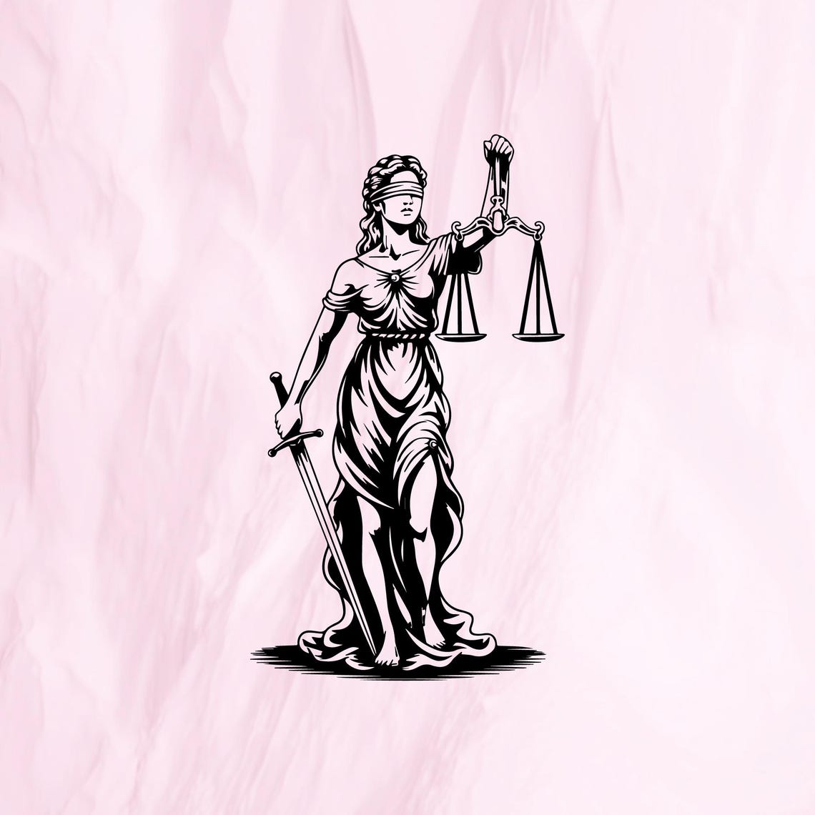 Lady Justice SVG, PNG, Clipart, Vector (digital Download) - Etsy