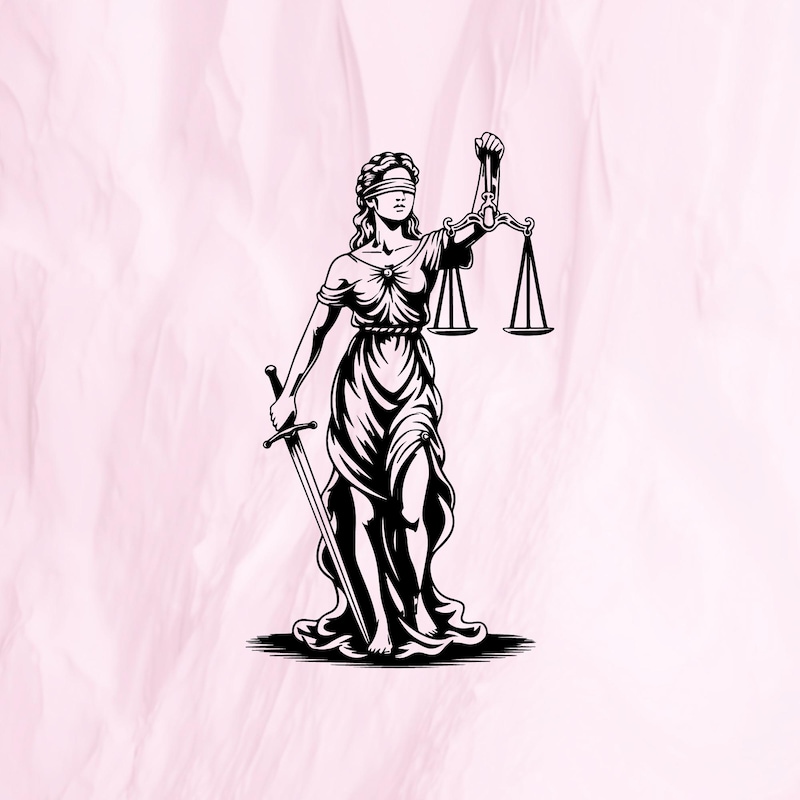 Lady Justice Stl - Etsy