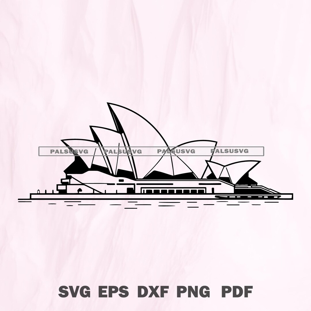 Sydney Opera House SVG, Australia Landmark Cut File for Cricut ...