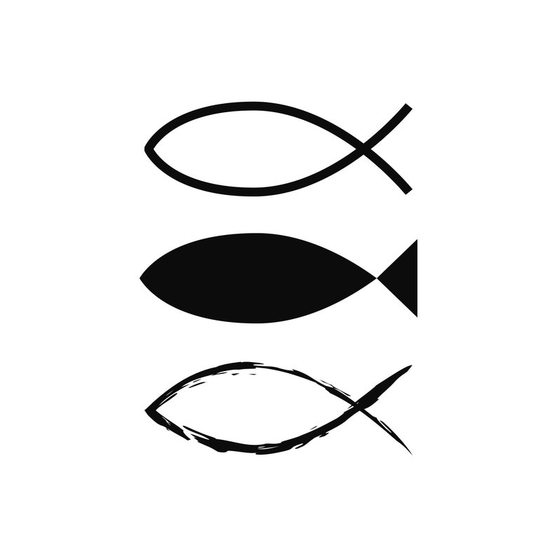 Christian Fish Svg Clipart Cricut - Etsy
