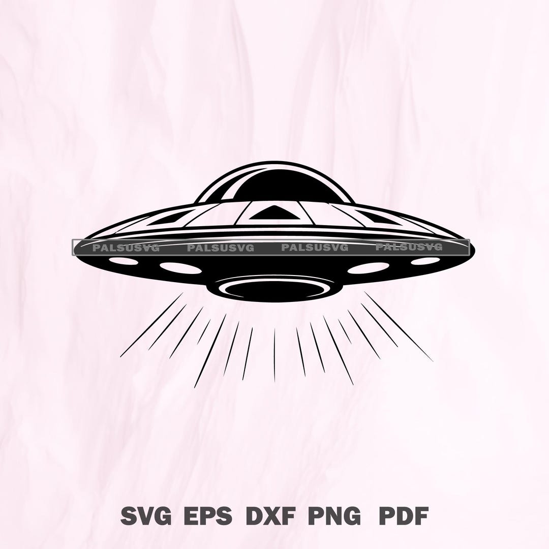 UFO SVG, Flying Saucer Clipart, Sci-fi Vector (instant Download) - Etsy UK