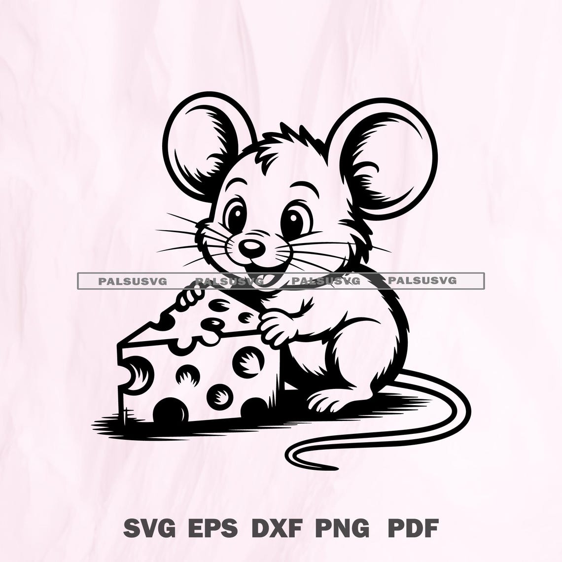 Mouse Cheese SVG | Cartoon Rodent Cut File (instant Download - Etsy