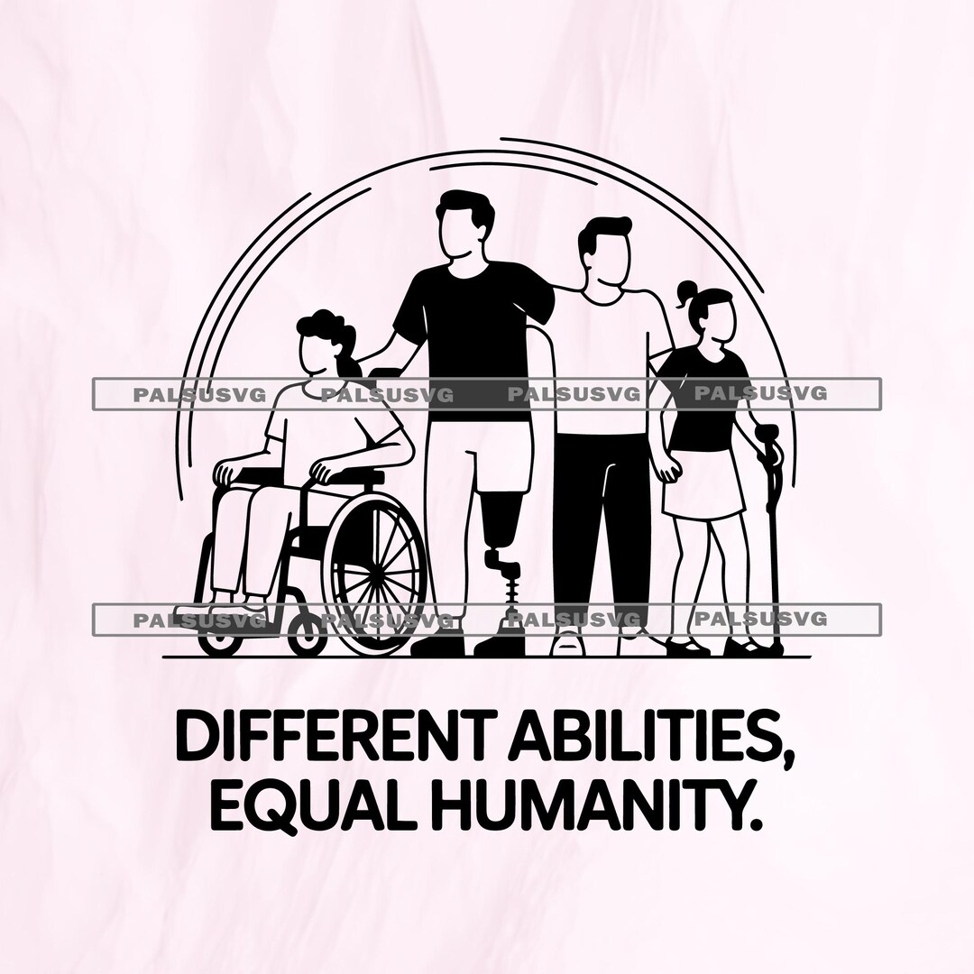Disability Awareness SVG: Inclusion Clipart, Social Justice Cut File - Etsy
