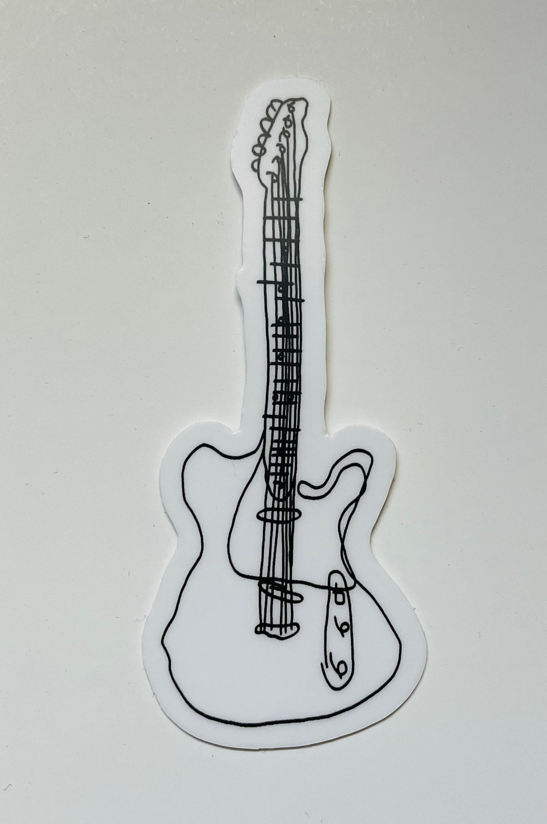 Guitar Sticker - Etsy