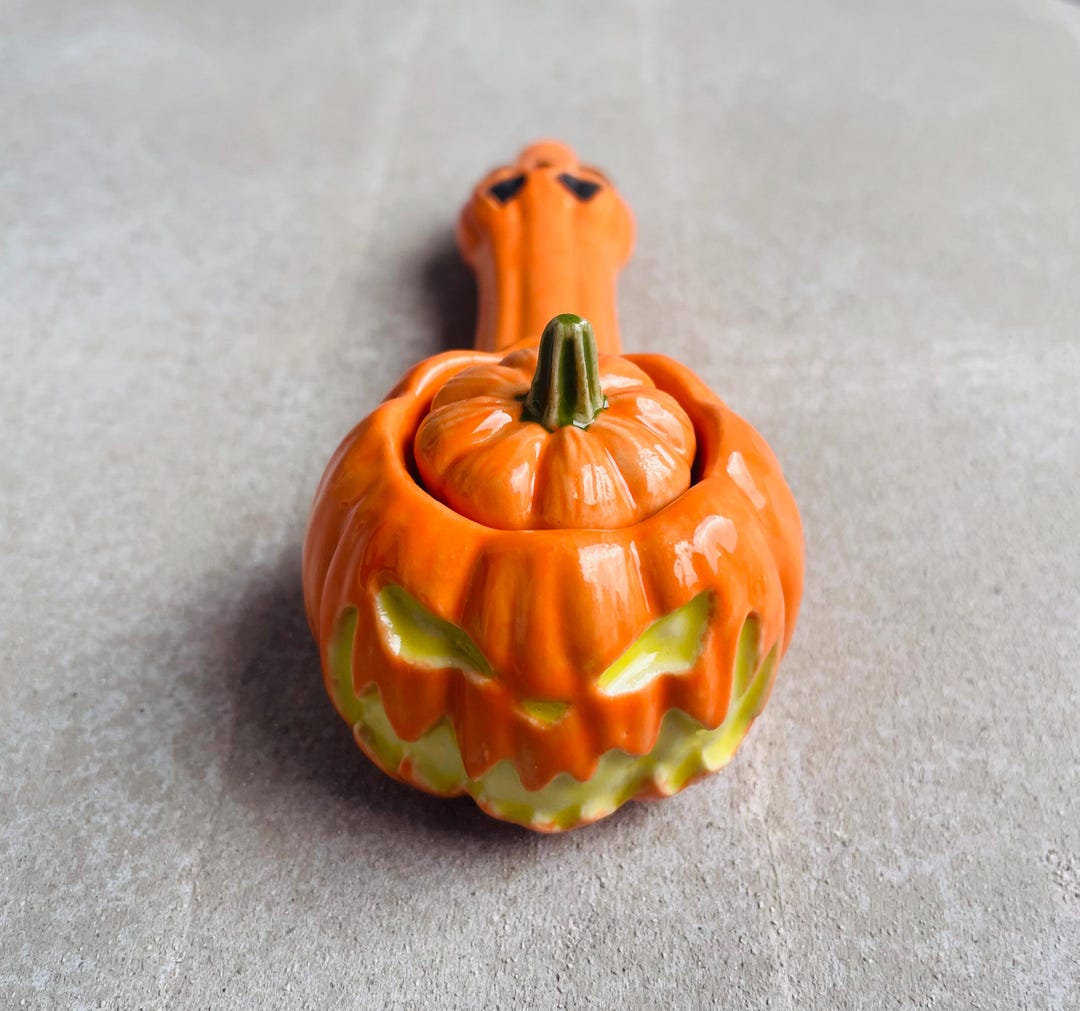 Ceramic Pipe, Pumpkin Pipe, Halloween - Etsy