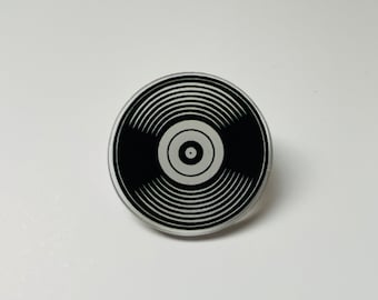Vinyl Record Pin Pins, Song Sound Badge, Music Brooch, Clothing ...