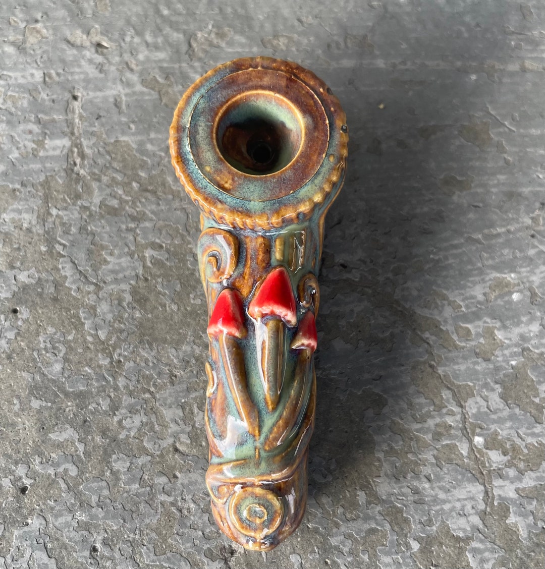 Ceramic Pipe, Mushroom Pipe, Handmade Pottery - Etsy