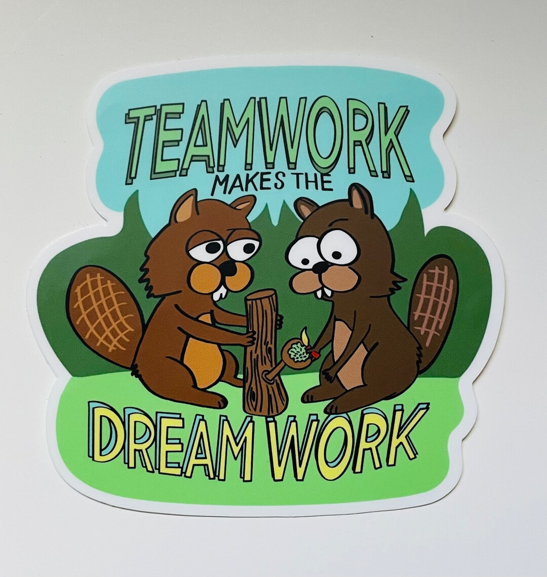 Funny Sticker, Teamwork Sticker - Etsy