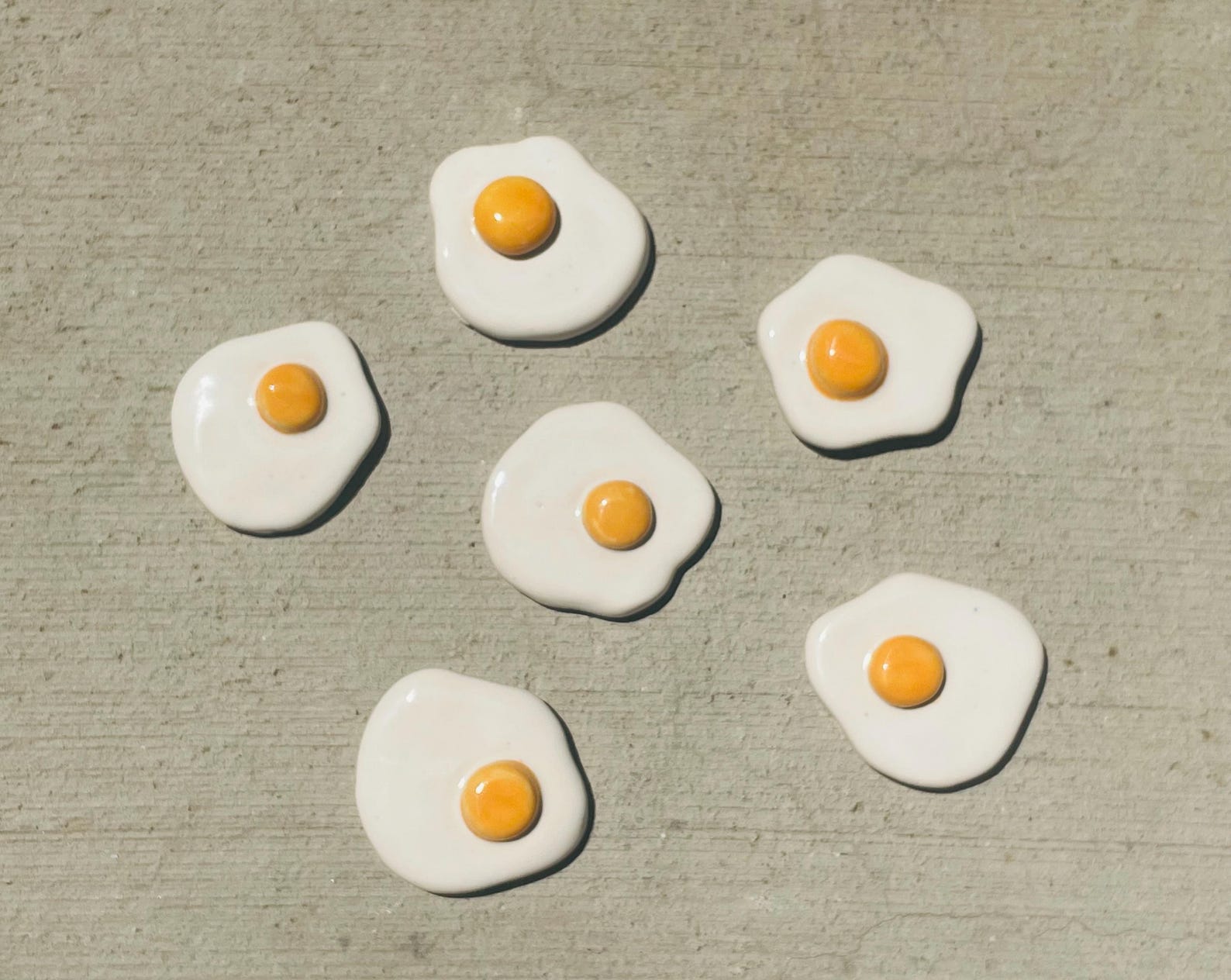 Ceramic Egg Magnets, Food Magnets - Etsy