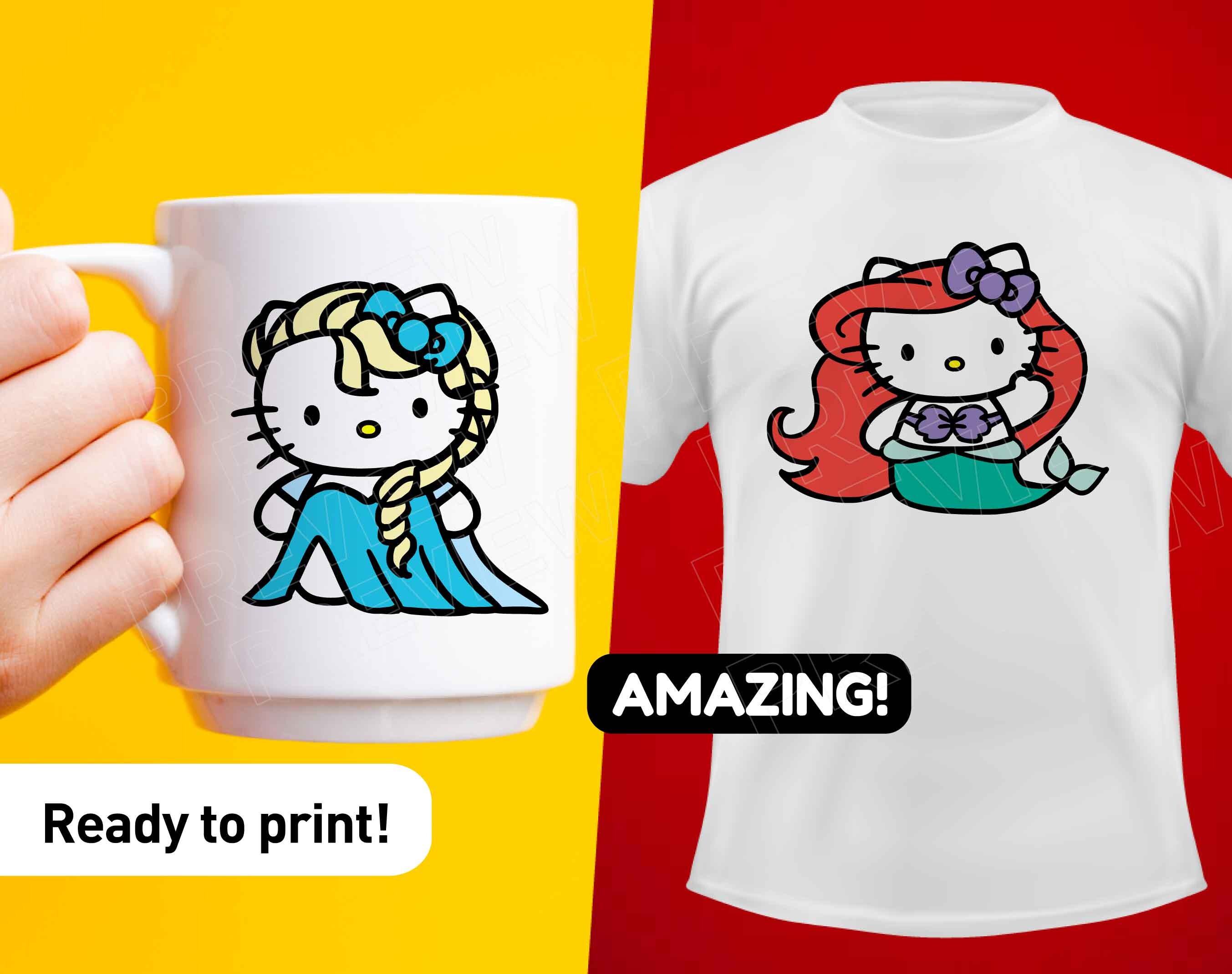 Hello Kitty SVG BUNDLE Disney Princess svg Cut files layered | Etsy