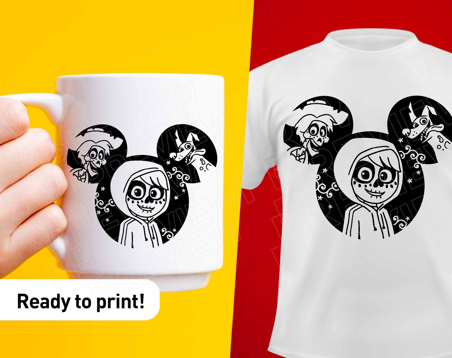 Coco SVG Png Clipart Silhouette Cut File Disneyland Ears Svg - Etsy Canada