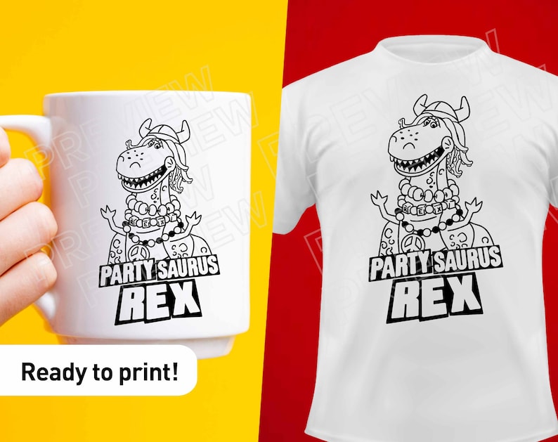 Toy Story SVG Party Saurus Rex Png Dxf Clipart Cut File - Etsy