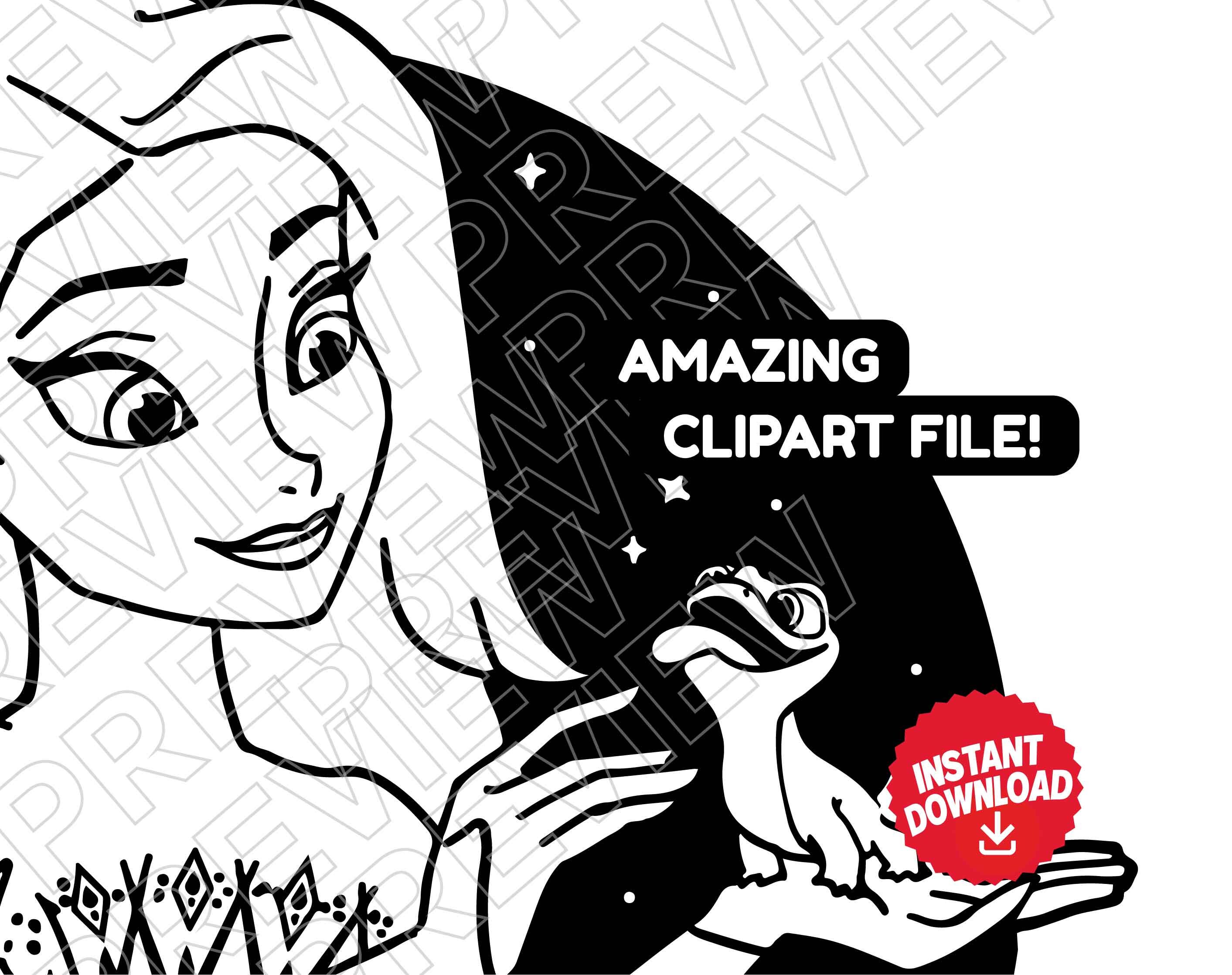 Elsa Frozen SVG png vector cut file clipart Bruni svg | Etsy