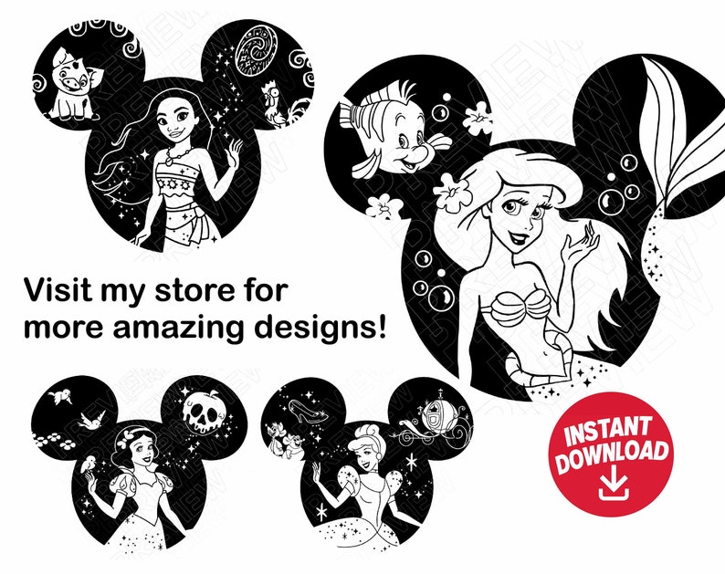 Rapunzel Princess Tangled Svg Disneyland Ears Clipart Vector Etsy