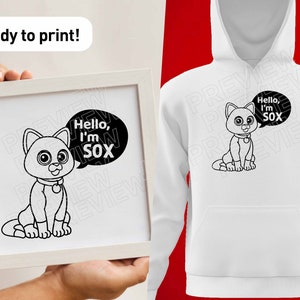 Sox SVG , Buzz Ligthyear Cat Png Clipart , Cut File Outline Silhouette ...