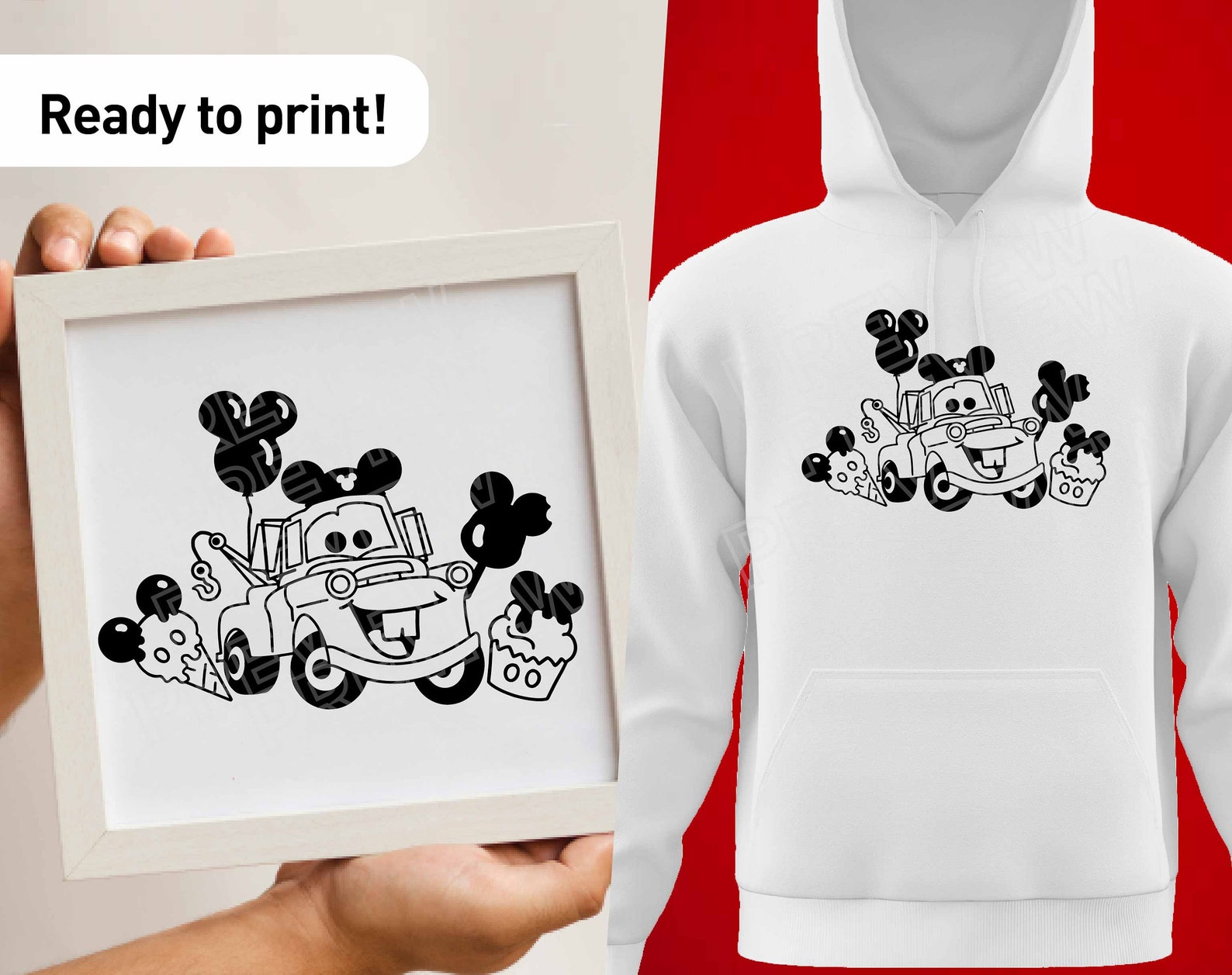 Cars SVG Tow Mater Svg Png Clipart Dxf Disneyland Snacks Cut - Etsy