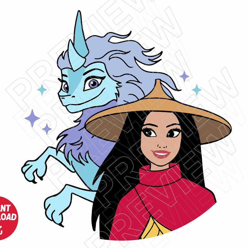 Princess Raya Clipart - Etsy