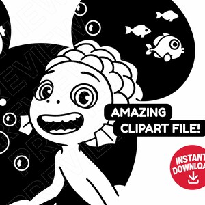 LUCA SVG Png Ears , Alberto Luca , Cut File Ouline Silhouette Clipart ...