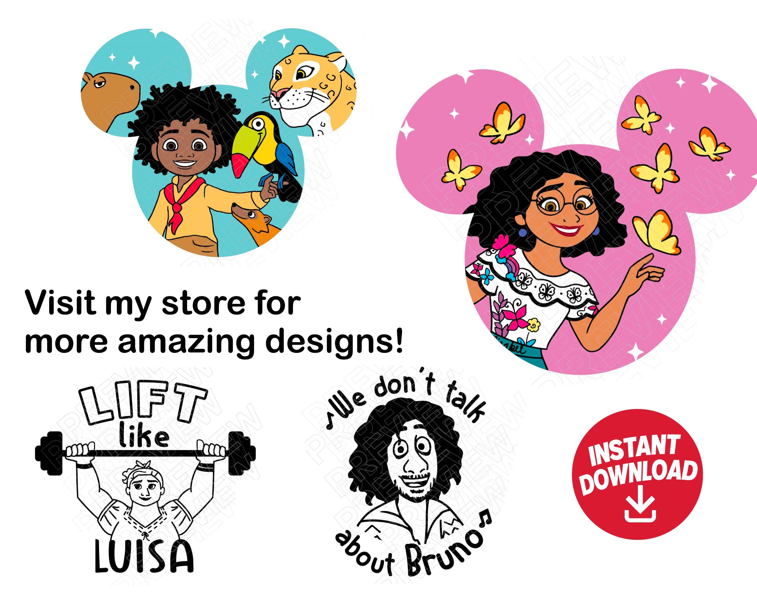 Charm SVG Luisa Png Clipart Cricut Cut File Silhouette | Etsy Canada
