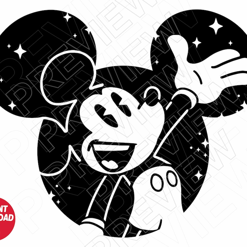 Mickey Ears Svg - Etsy