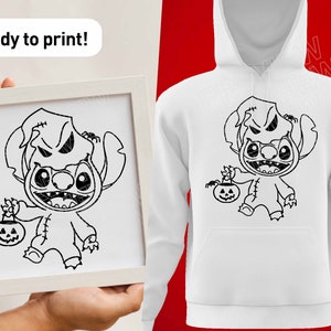 Stitch Halloween SVG Oogie Boogie Dxf Png Clipart , the Nightmare ...