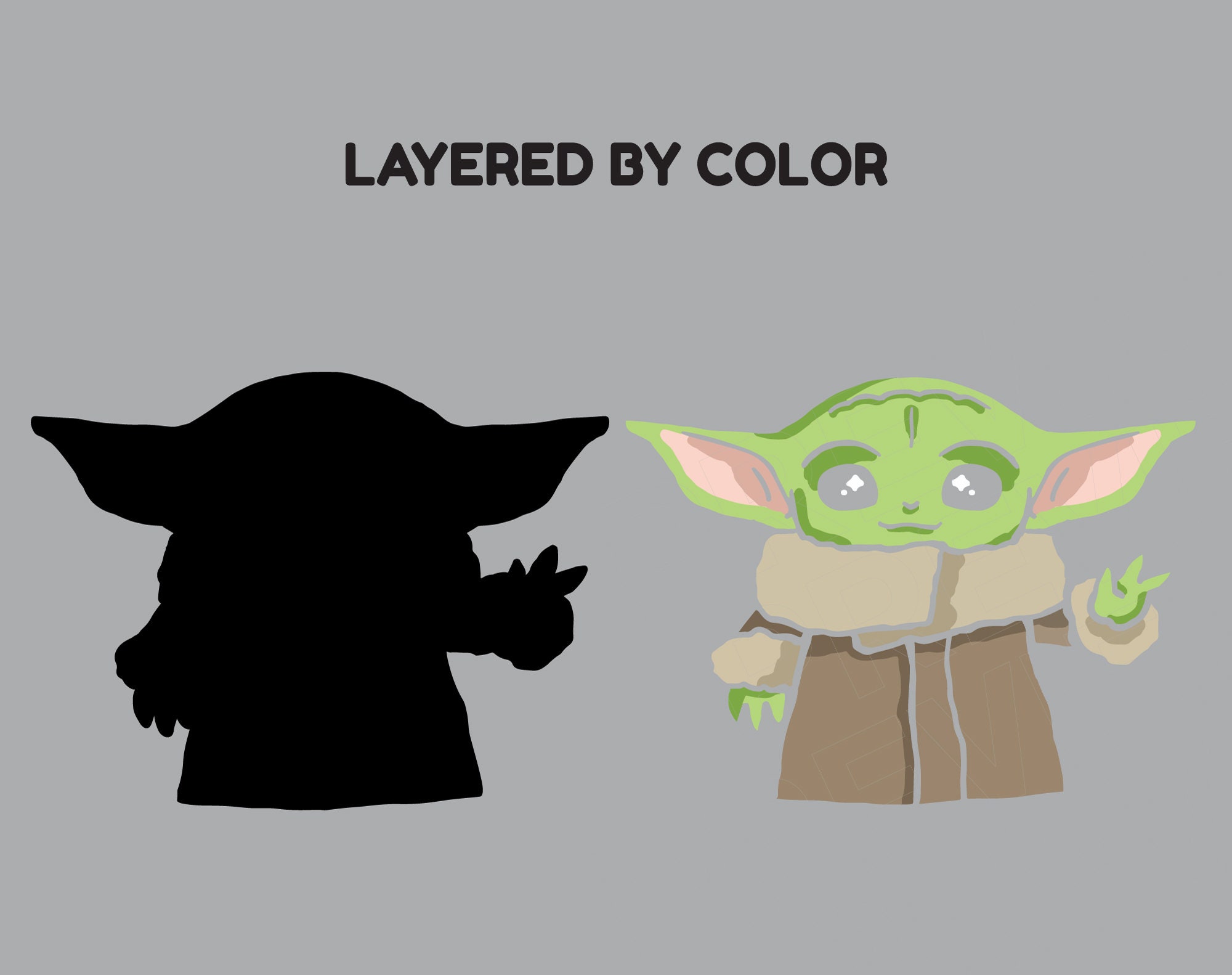 Baby Yoda SVG clipart Vector file Digital download - Etsy México