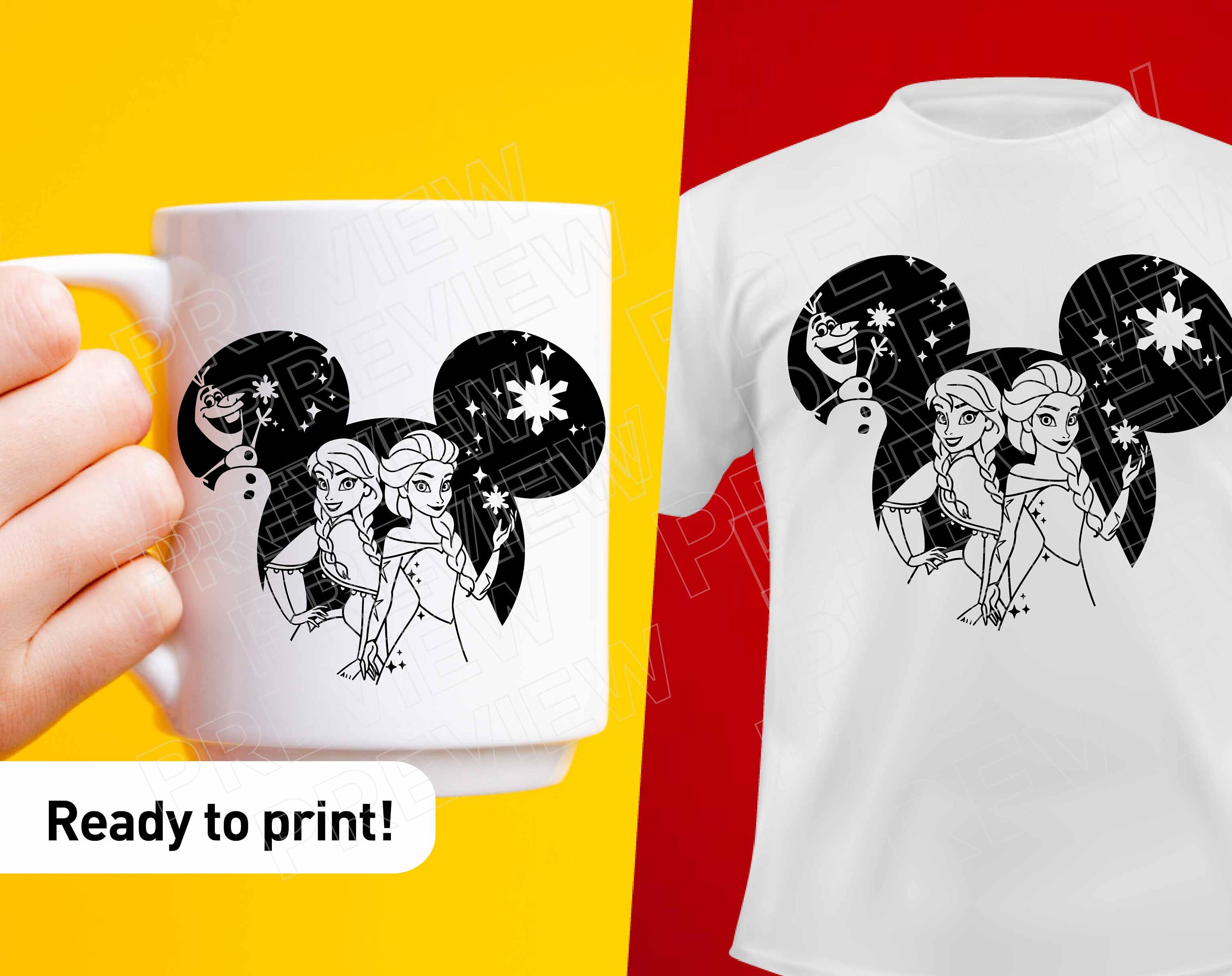 Frozen SVG Ears Ana Elsa Olaf Clipart Png Dxf Vacay Mode - Etsy