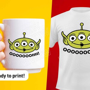 Alien Toy Story SVG Png Clipart , Cut File Layered by Color - Etsy