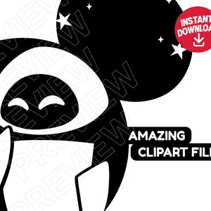 Eve SVG Wall E , Clipart DXF Png, Cut File Outline Silhouette - Etsy