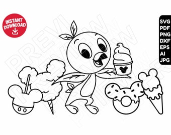 Orange Bird Disneyland Svg - Etsy UK