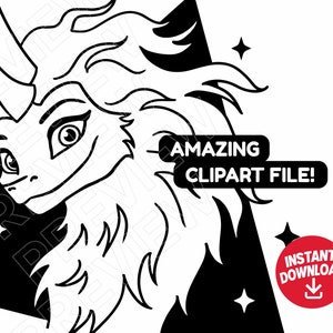 Raya and the Last Dragon Sisu SVG Png Clipart , Cut File Outline ...