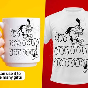 Slinky SVG Toy Story Png Clipart Dog Design , Cut File Outline ...