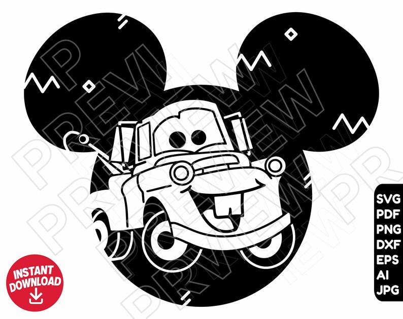 Buy Cars SVG Tow Mater Svg Png Clipart Dxf Clipart Cut File Online in ...