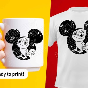 Tangled SVG Pascal Dxf Clipart Png Rapunzel, Cut File Outline ...