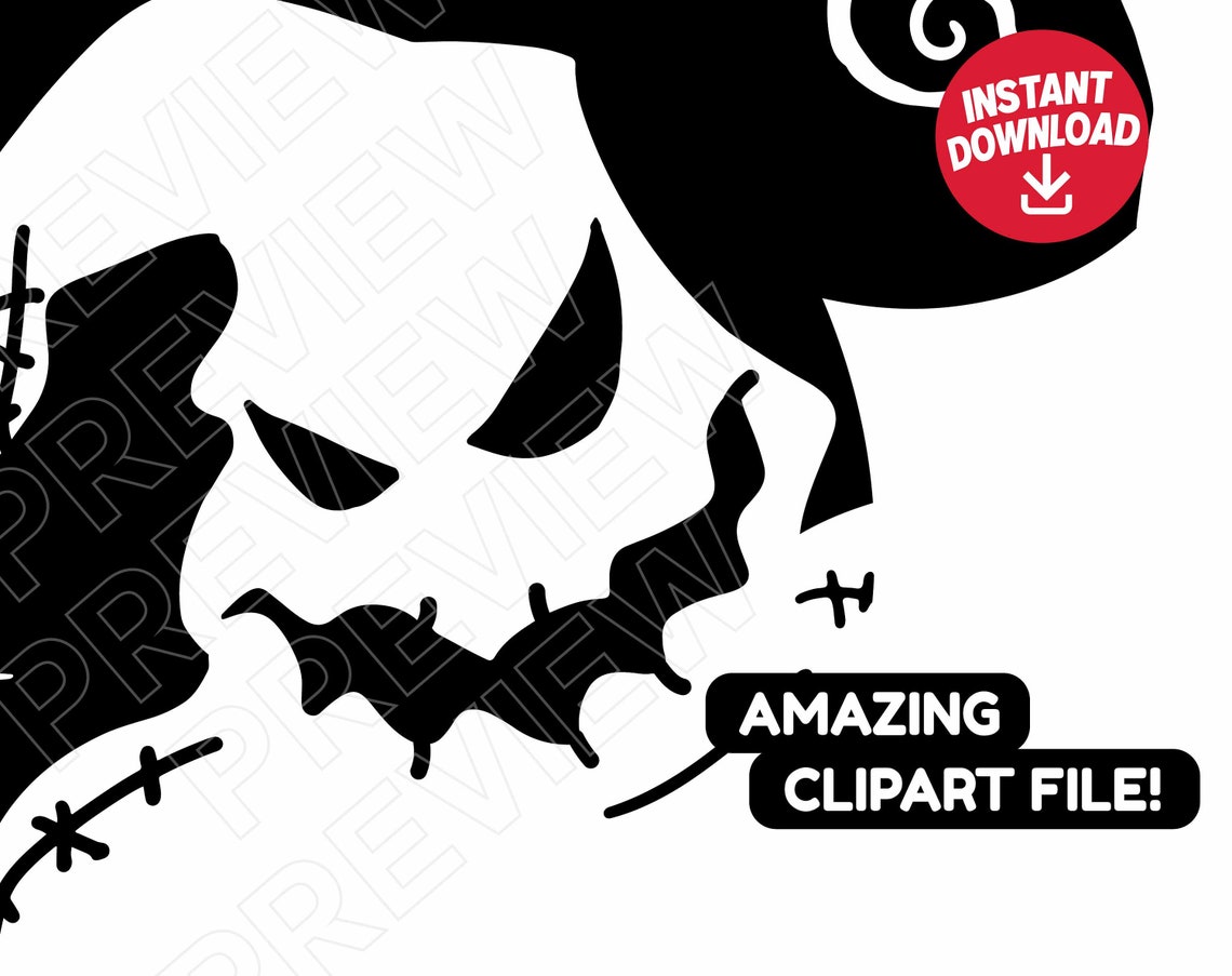 Oogie Boogie SVG Png Dxf Clipart Ears Cut File Outline - Etsy Finland