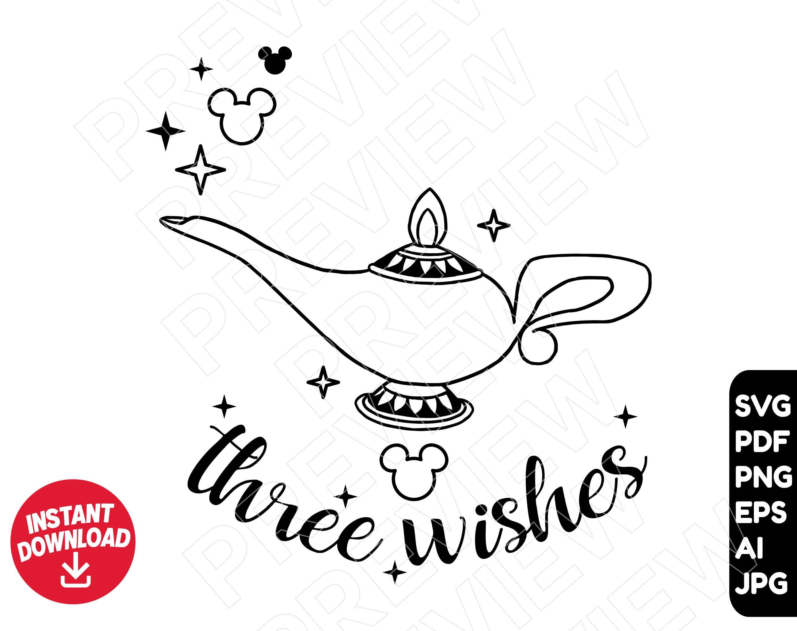 Aladdin Svg Disney Princess Svg Genie Svg Jasmine Svg Disney Aladdin ...