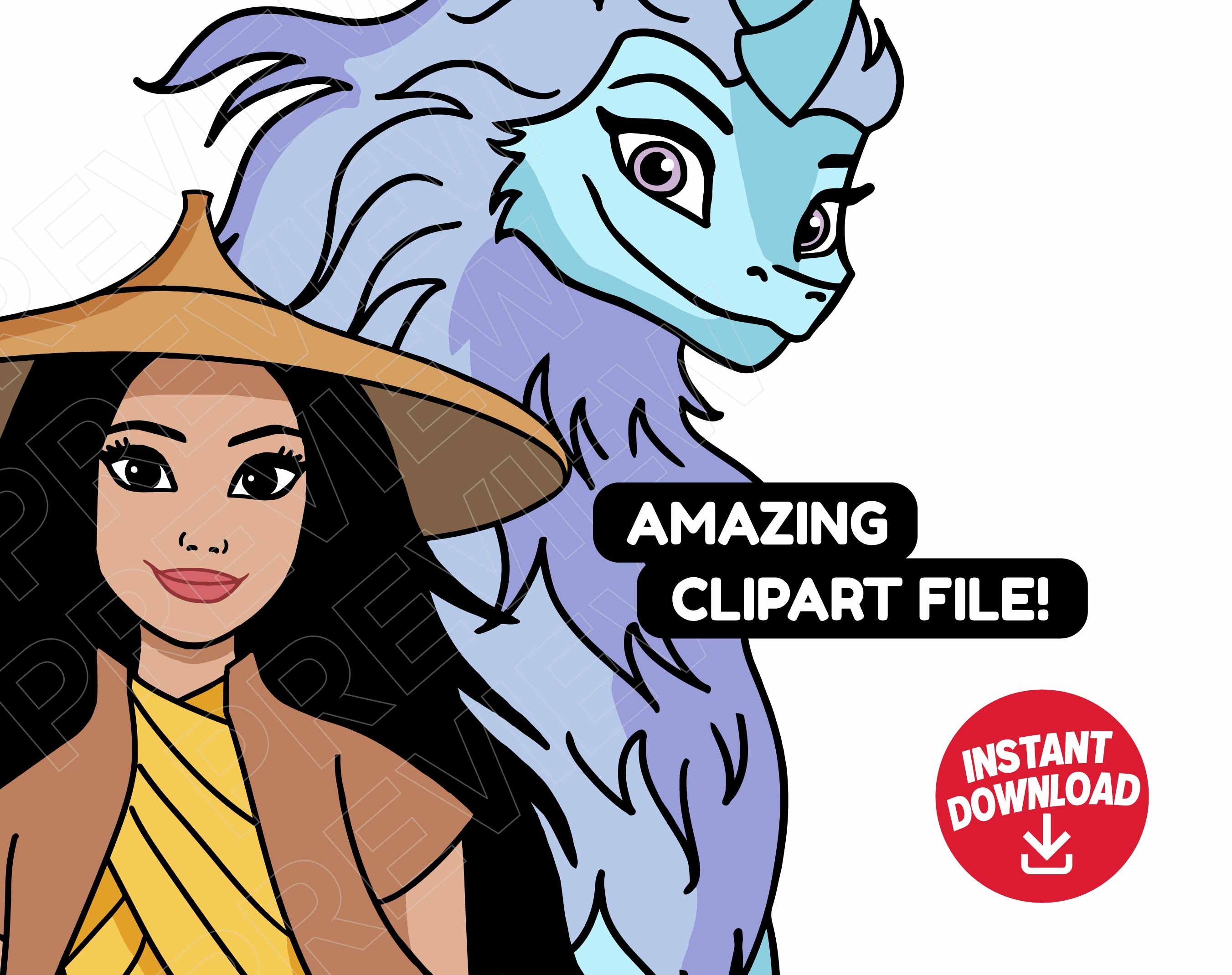 Raya SVG Sisu Svg Raya and the Last Dragon Png Clipart Cut | Etsy Australia