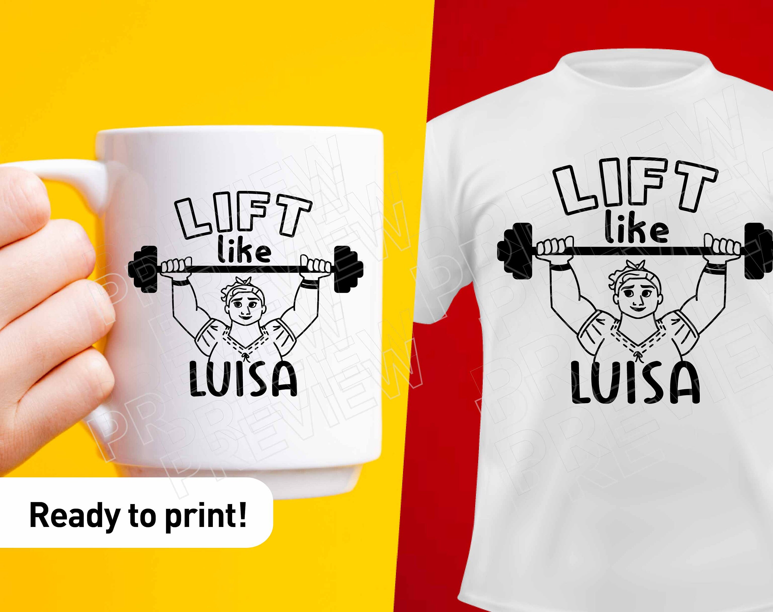 Encanto SVG Luisa Lift Like Png Clipart Cricut Cut File - Etsy Finland