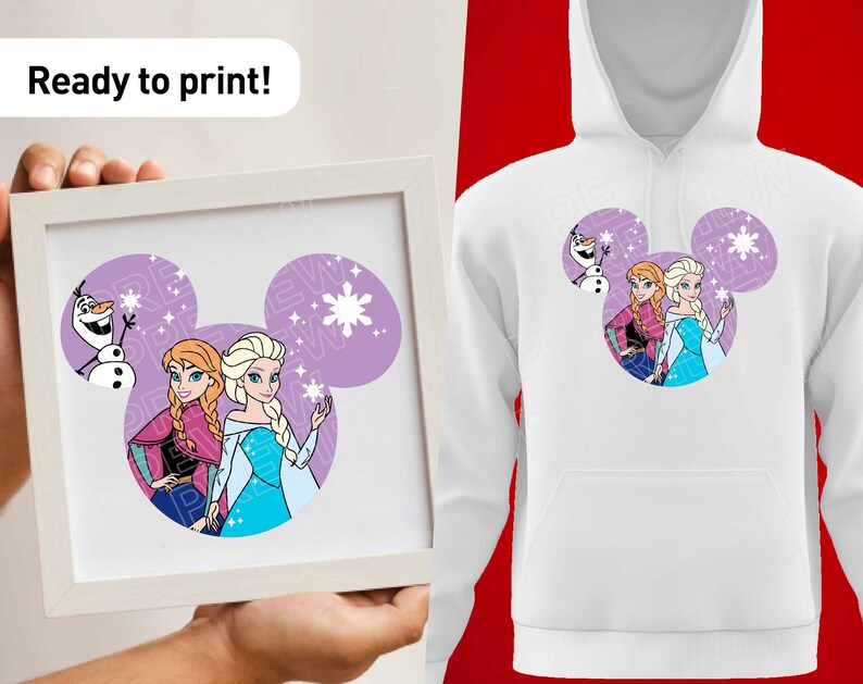 Frozen Ana Elsa SVG Ears Olaf Clipart Png Dxf Cut File - Etsy