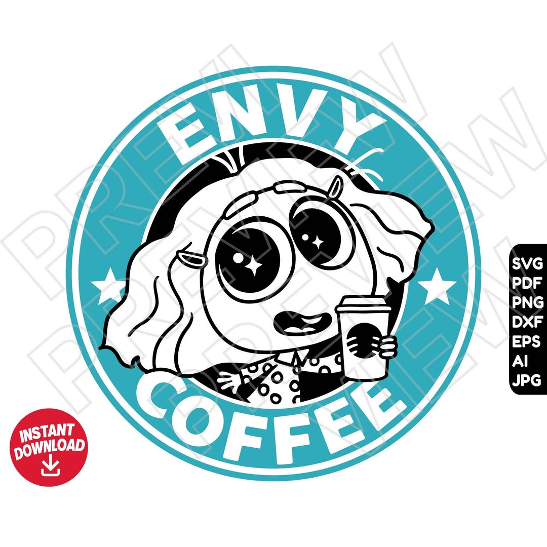 Inside Out 2 Envy SVG Coffee Dxf Png Clipart , Cut File Layered by Color - Etsy