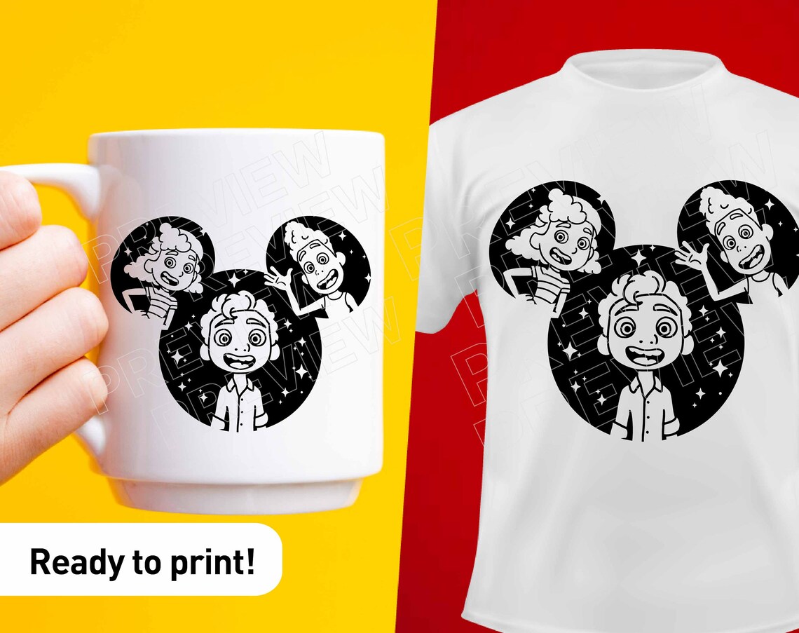 LUCA SVG Ears Cut File Outline Silhoette Instant Download - Etsy