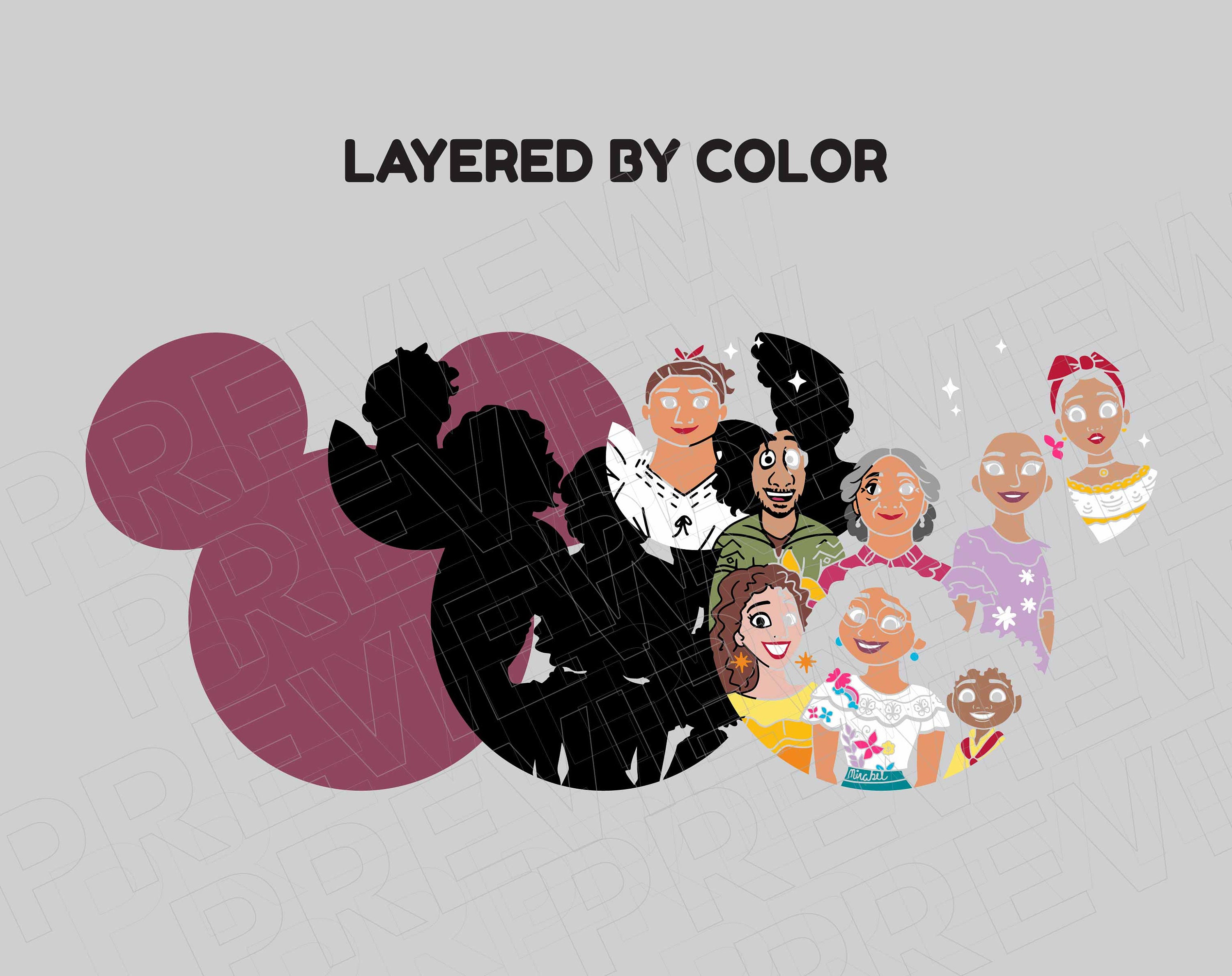 Charm SVG Family Madrigal Png Dxf Clipart Mirabel Bruno - Etsy Canada