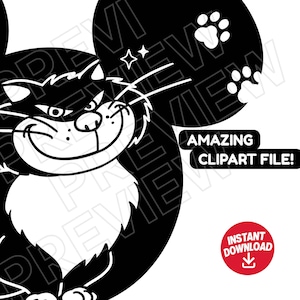 Lucifer SVG cat png clipart vacay mode , cut file outline sillhouette ...
