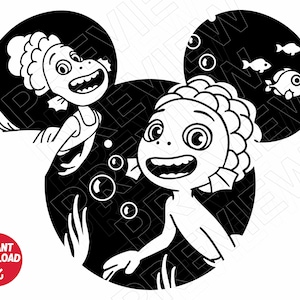 LUCA SVG Png Ears , Alberto Luca , Cut File Ouline Silhouette Clipart ...