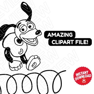 Slinky SVG Toy Story Png Clipart Dog Design , Cut File Outline ...