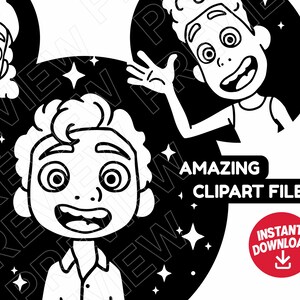 LUCA SVG Ears , Cut File Outline Silhoette , Instant Download - Etsy